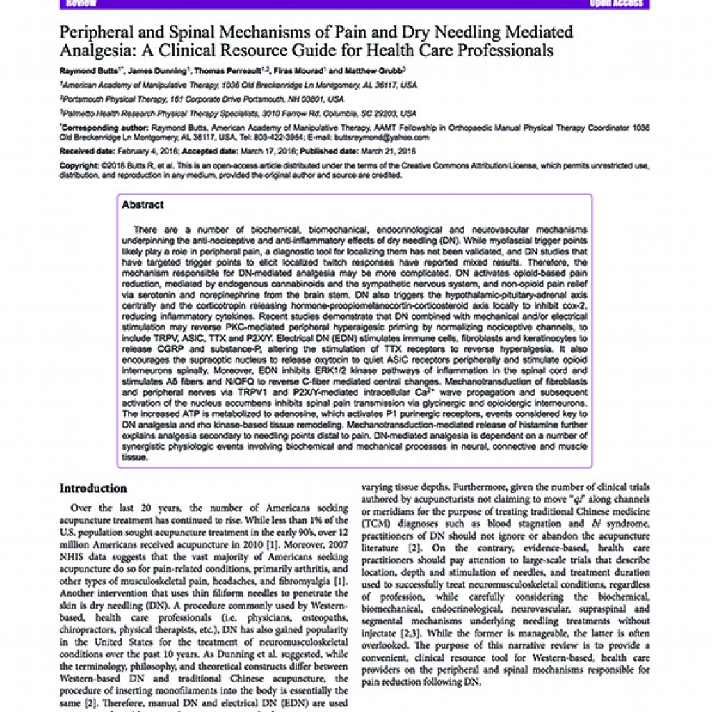 Research - Spinal Manipulation Institute