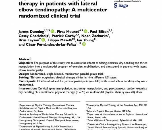 Dry Needling and Upper Cervical Spinal Manipulation in Patients with ...
